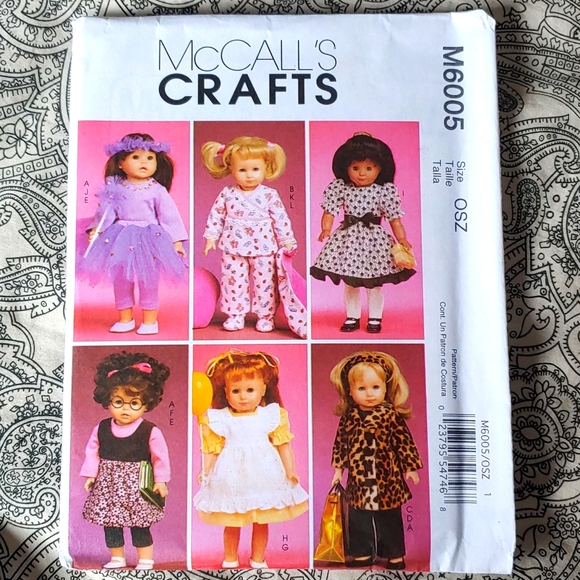 McCall's | Office | Mccalls Crafts Doll Clothes Pattern For 8 Doll New ...